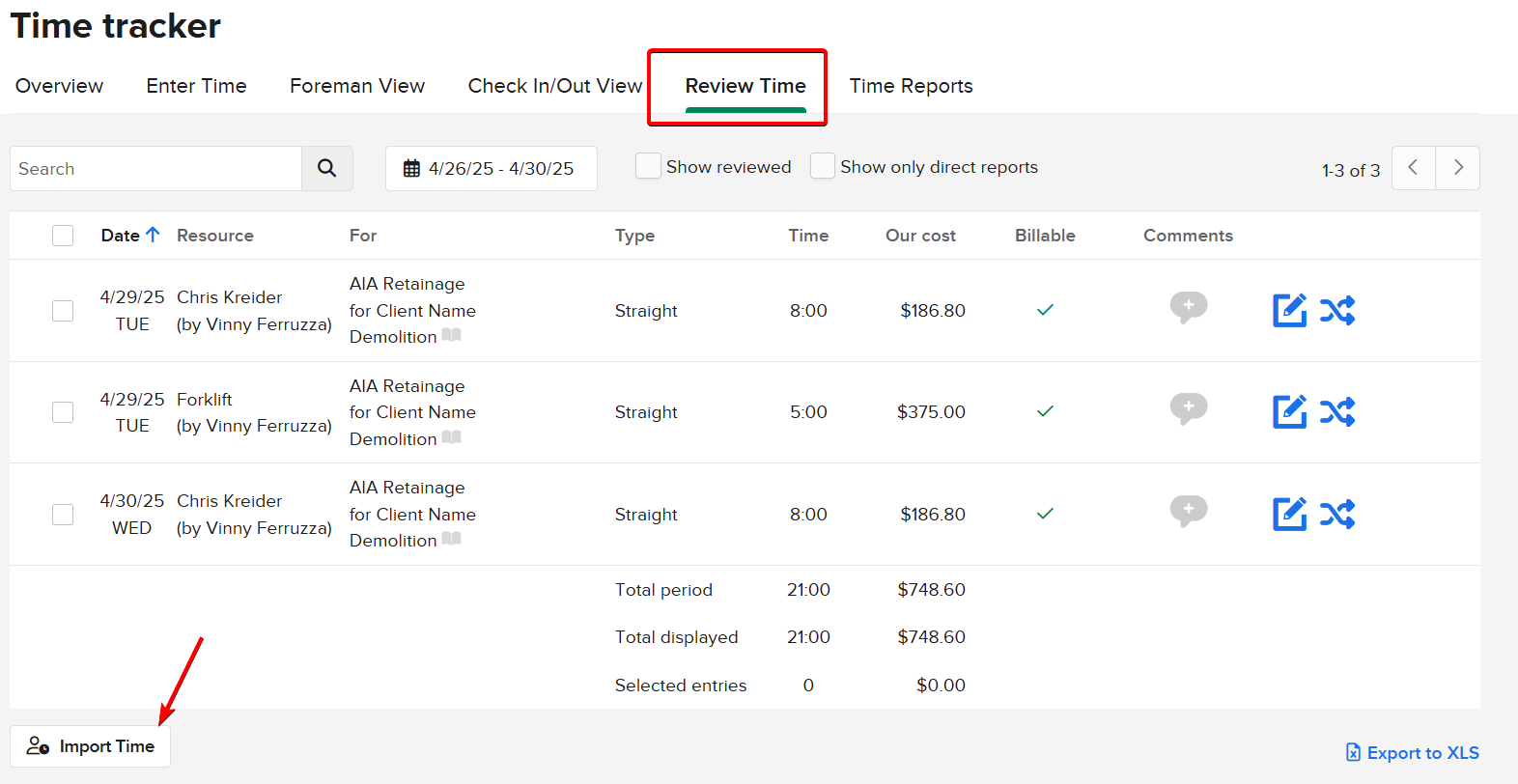 How to Import Time into Knowify from a spreadsheet – Knowify